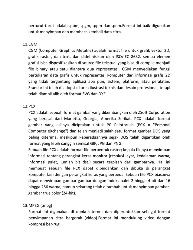 Jenis-Jenis Format Citra | DOCX