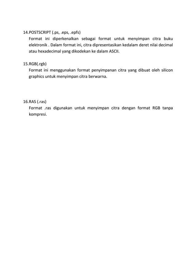 Jenis-Jenis Format Citra | DOCX