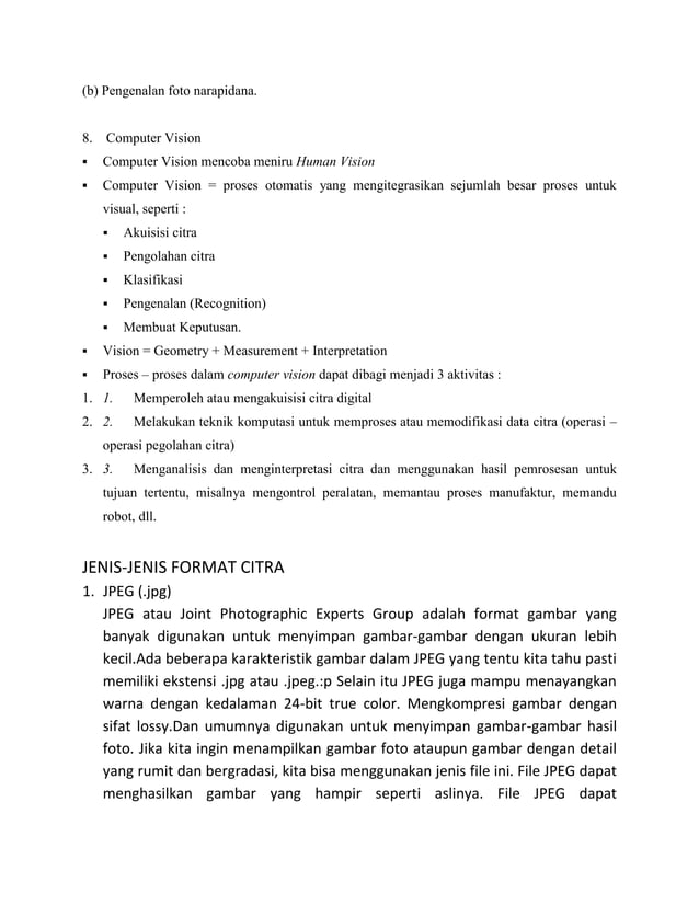 Jenis-Jenis Format Citra | DOCX