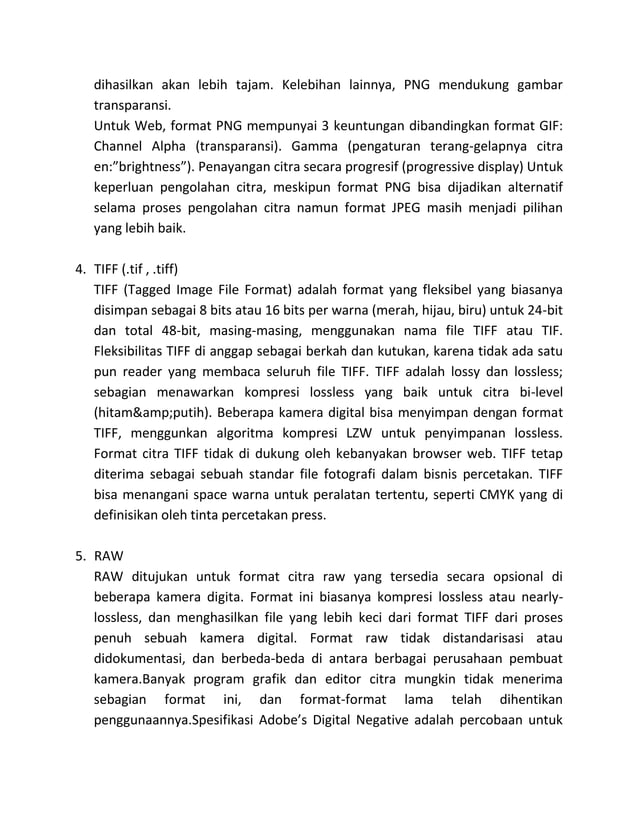 Jenis-Jenis Format Citra | DOCX