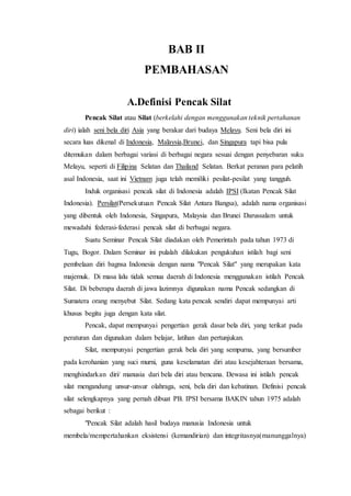 Olahraga Pencak silat | DOCX