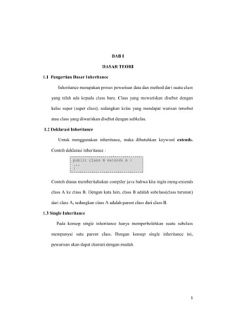 Konsep Inheritance | PDF