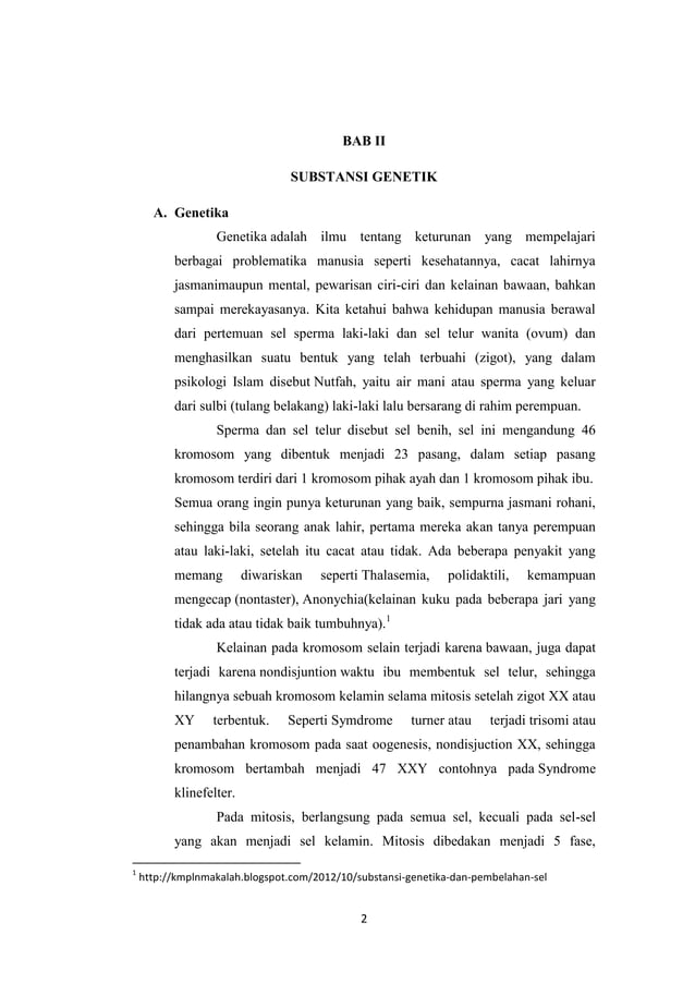 Materi Substansi Genetik | PDF