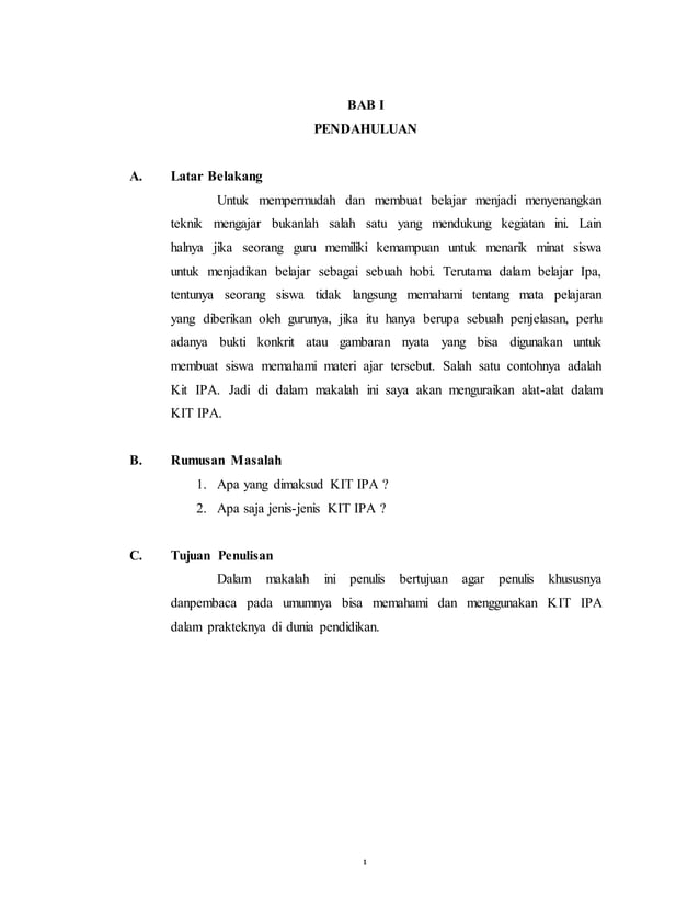 JENIS KIT IPA | DOCX