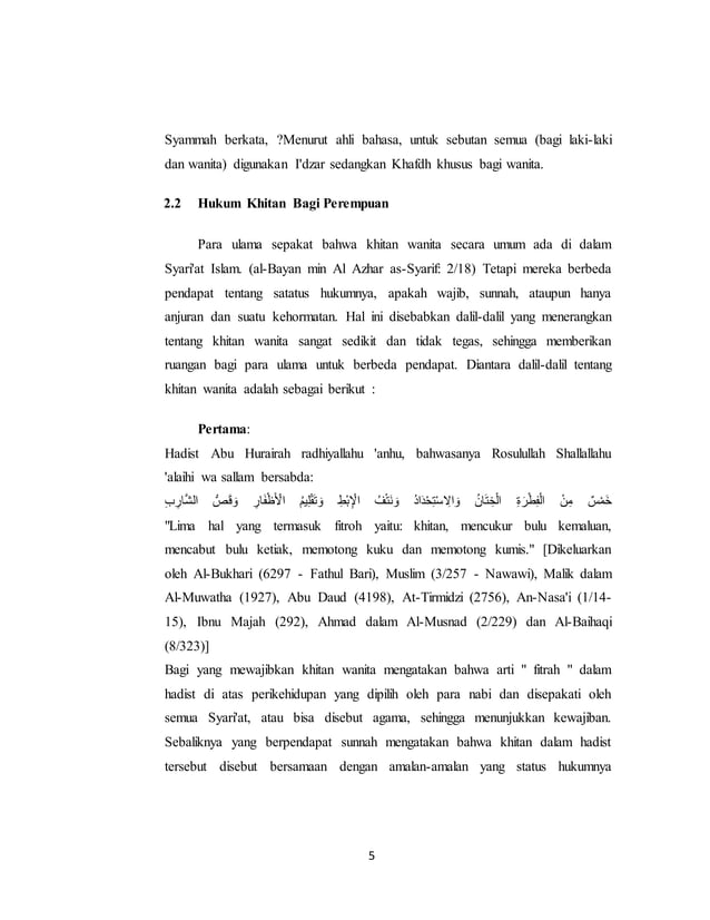 Khitan untuk Perempuan | DOCX