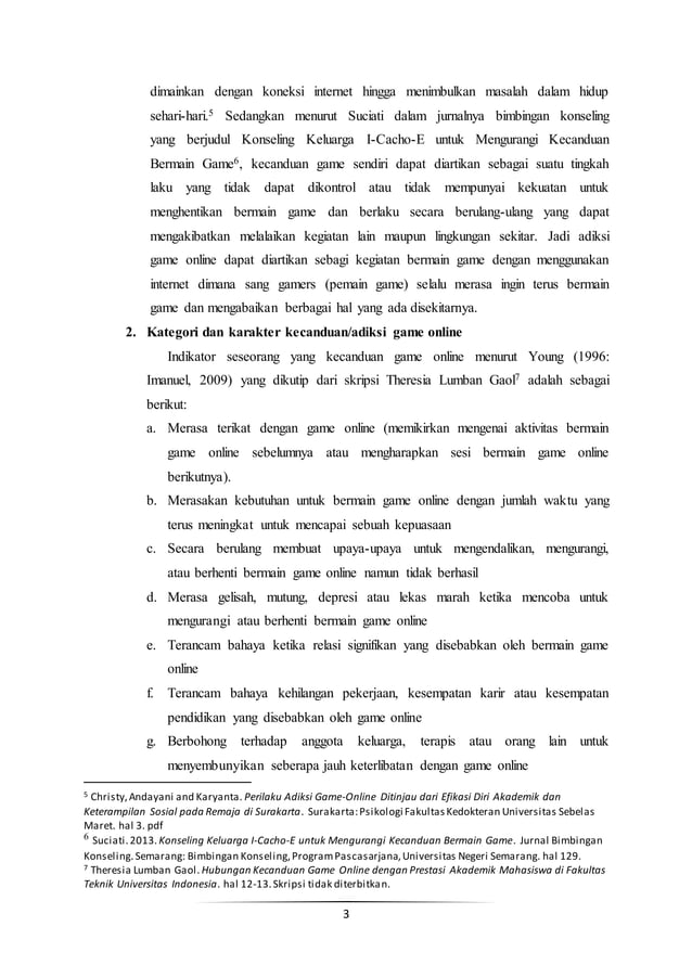 Adiksi Game Online | DOCX