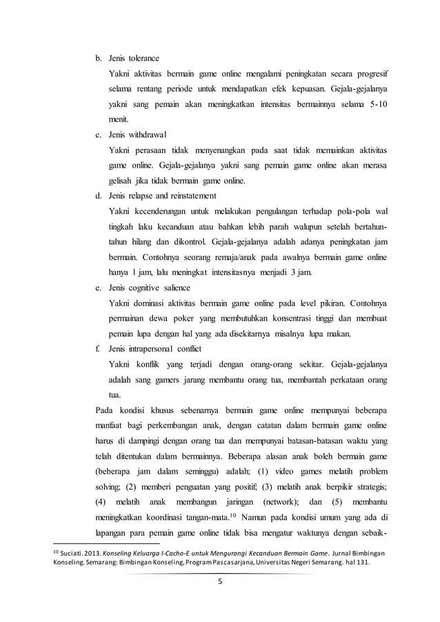 Adiksi Game Online | DOCX