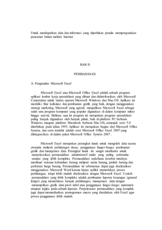 makalah microsoft excel | DOCX