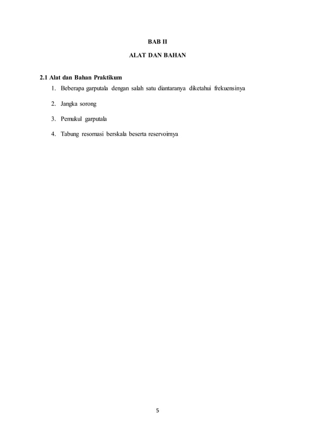 Laporan Fisdas Resonansi | DOCX