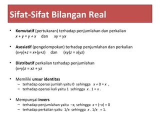 Bab 1. Sistem Bilangan Real | PPS