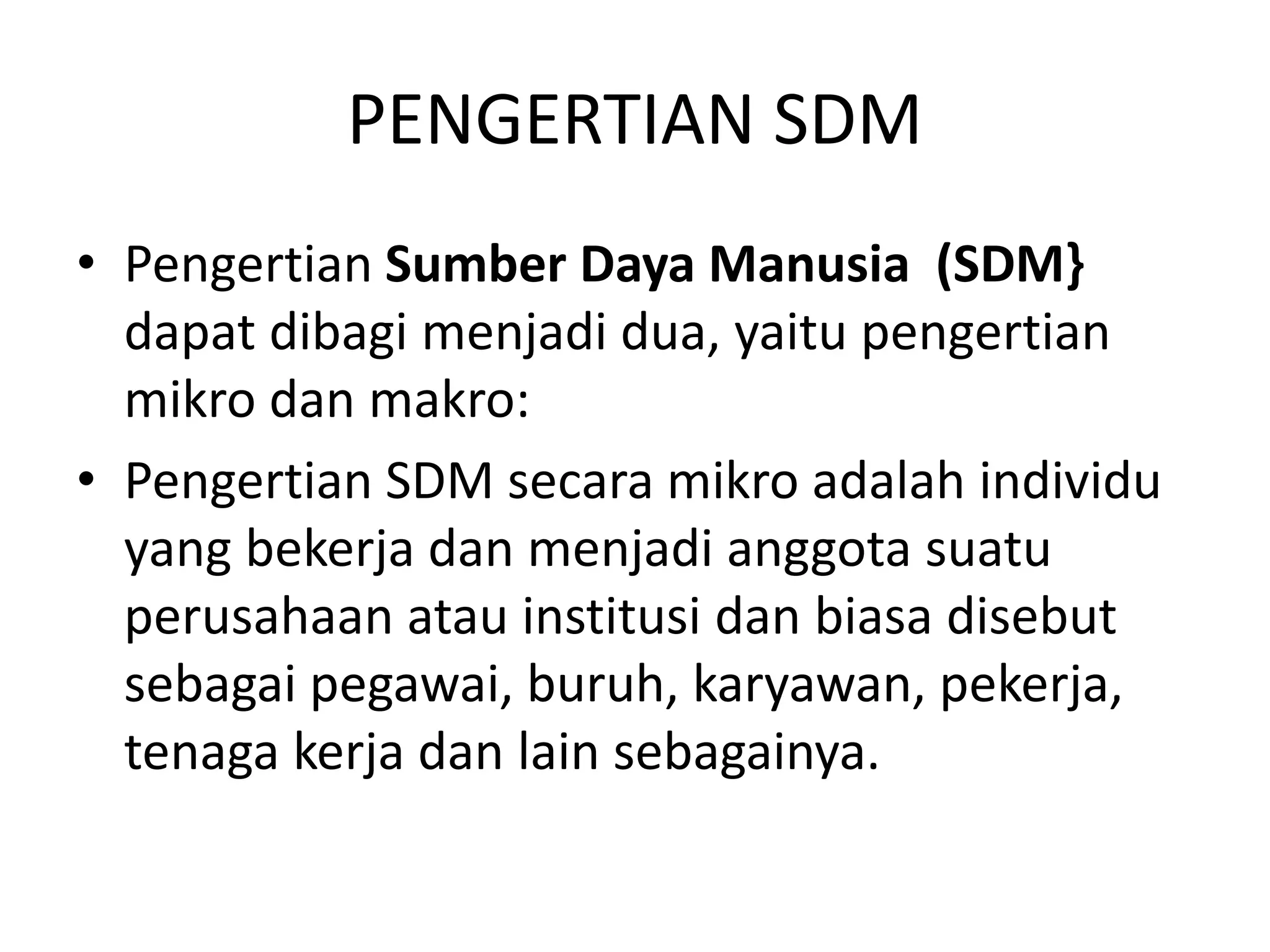 MATERI MSDM BAB I | PPTX