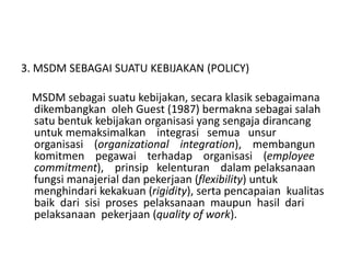 MATERI MSDM BAB I | PPTX