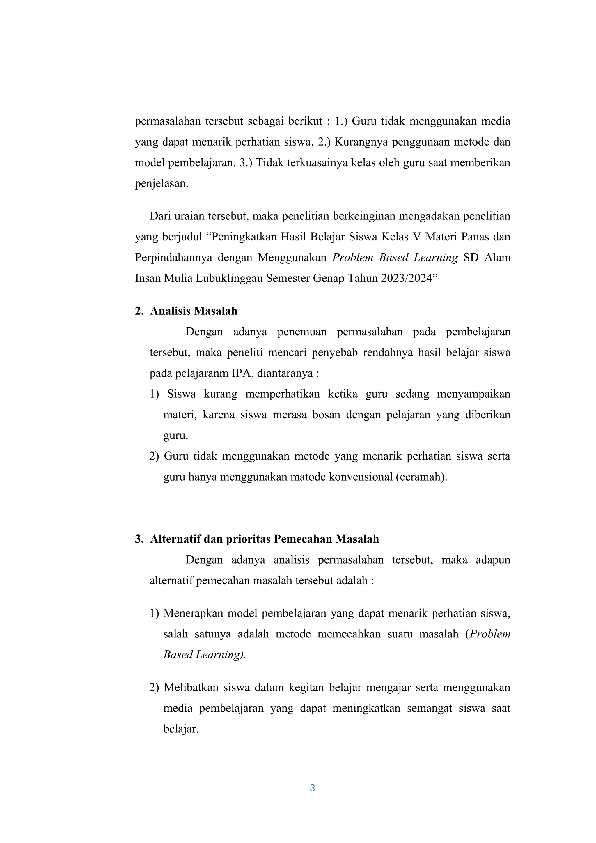 Contoh DOC membuat PKP di perkuliahan PGSD | PDF