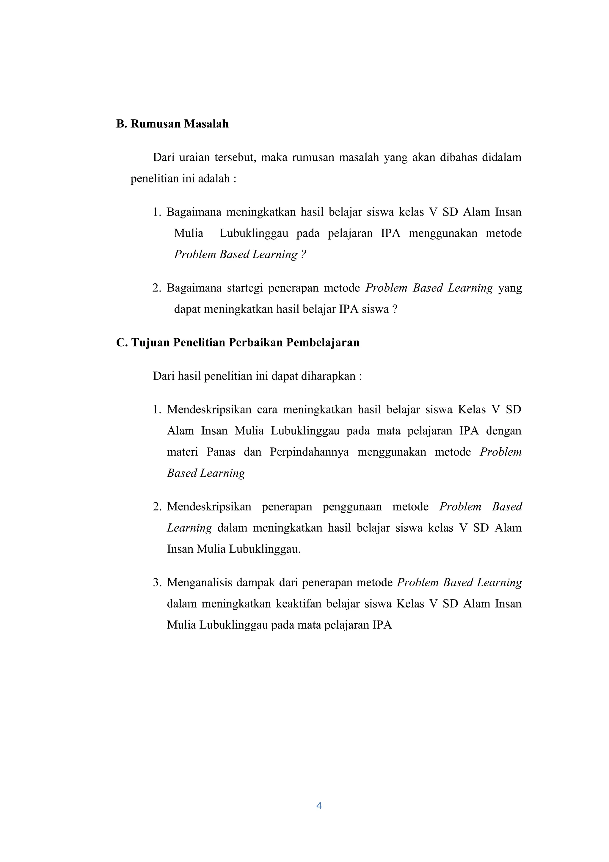 Contoh DOC membuat PKP di perkuliahan PGSD | PDF