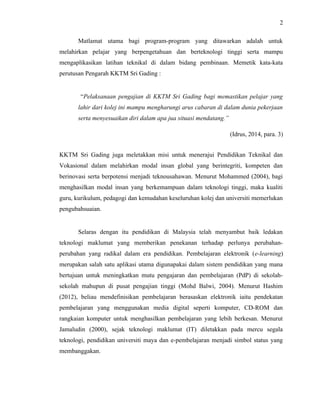 CONTOH PENULISAN PTA BAB 1 SLIDE POWERPOINT INTERAKTIF | DOCX