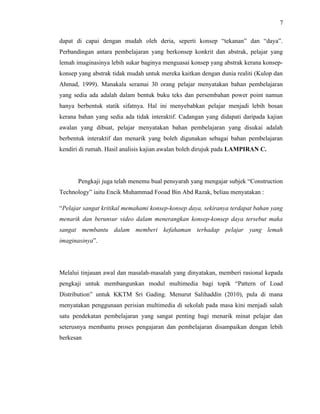 CONTOH PENULISAN PTA BAB 1 SLIDE POWERPOINT INTERAKTIF | DOCX