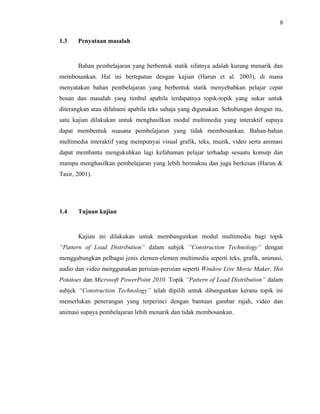 CONTOH PENULISAN PTA BAB 1 SLIDE POWERPOINT INTERAKTIF | DOCX