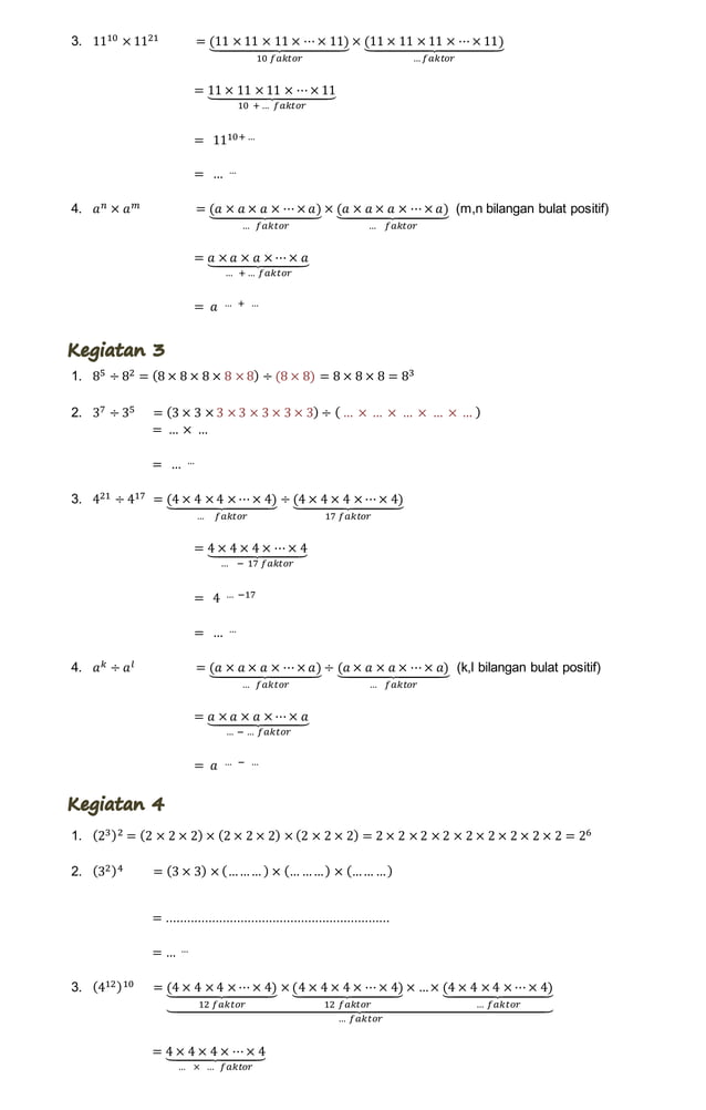 Bab i 9. mengenal bilangan berpangkat bulat positif | PDF