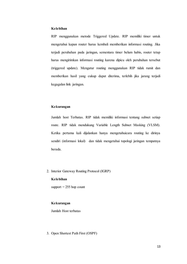 Contoh Makalah Routing Dinamis | DOCX