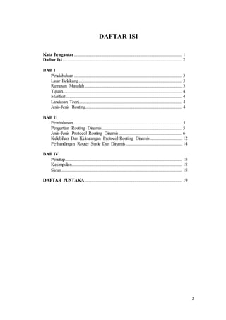 Contoh Makalah Routing Dinamis | DOCX