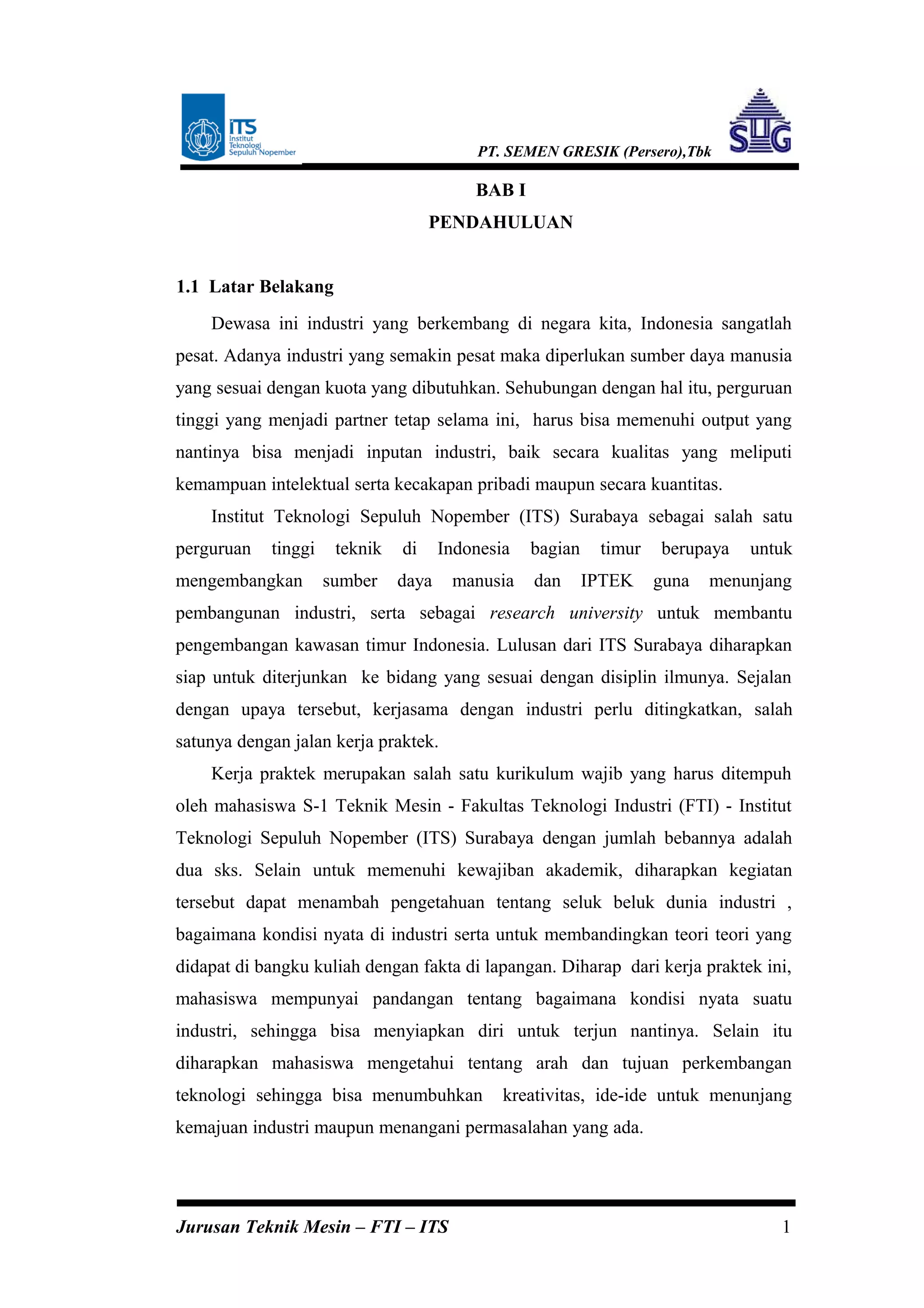 Bab i pendahuluan sg | PDF