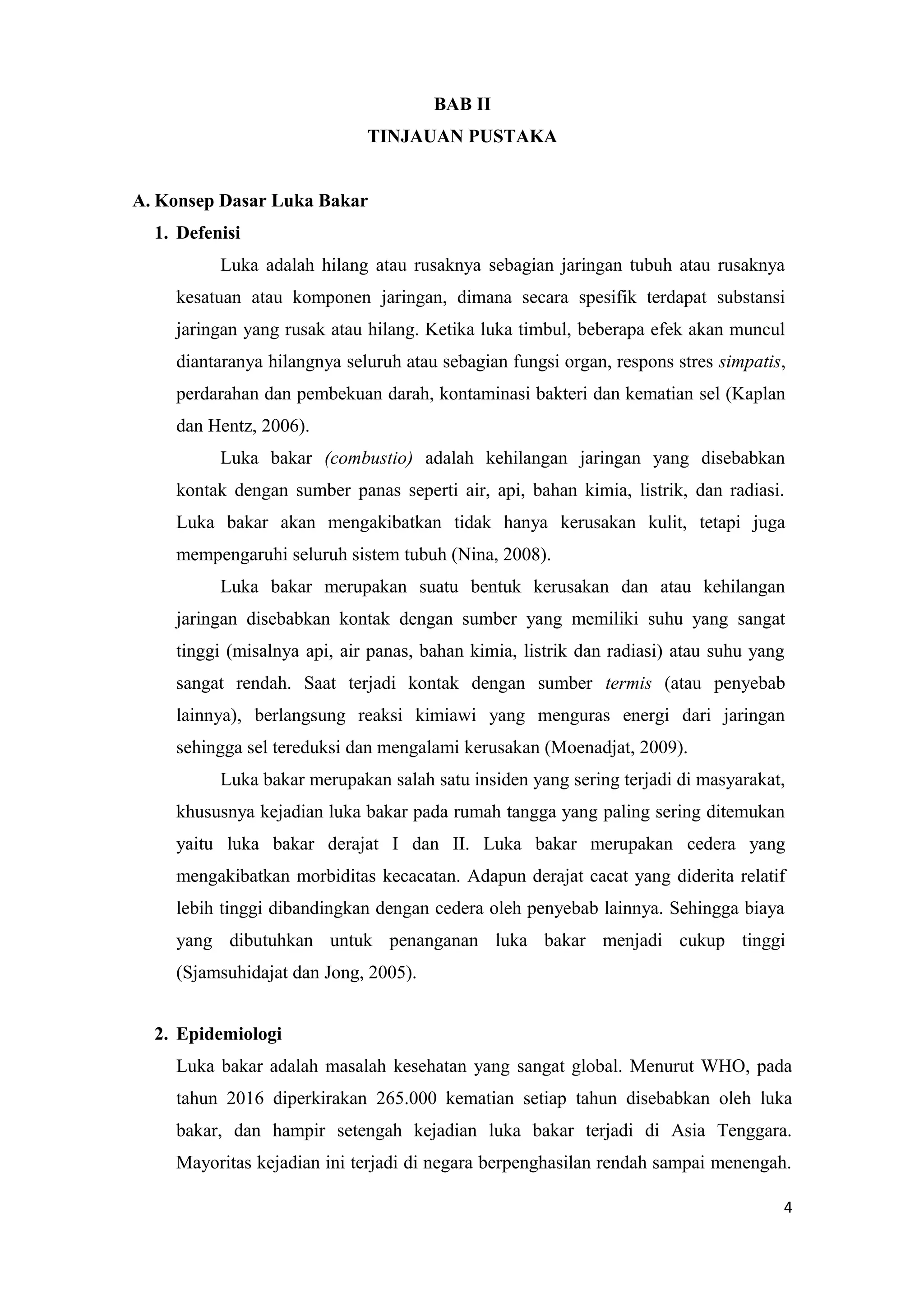 Makalah Luka Bakar (combustio) | DOC