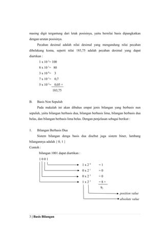 Basis Bilangan | DOC