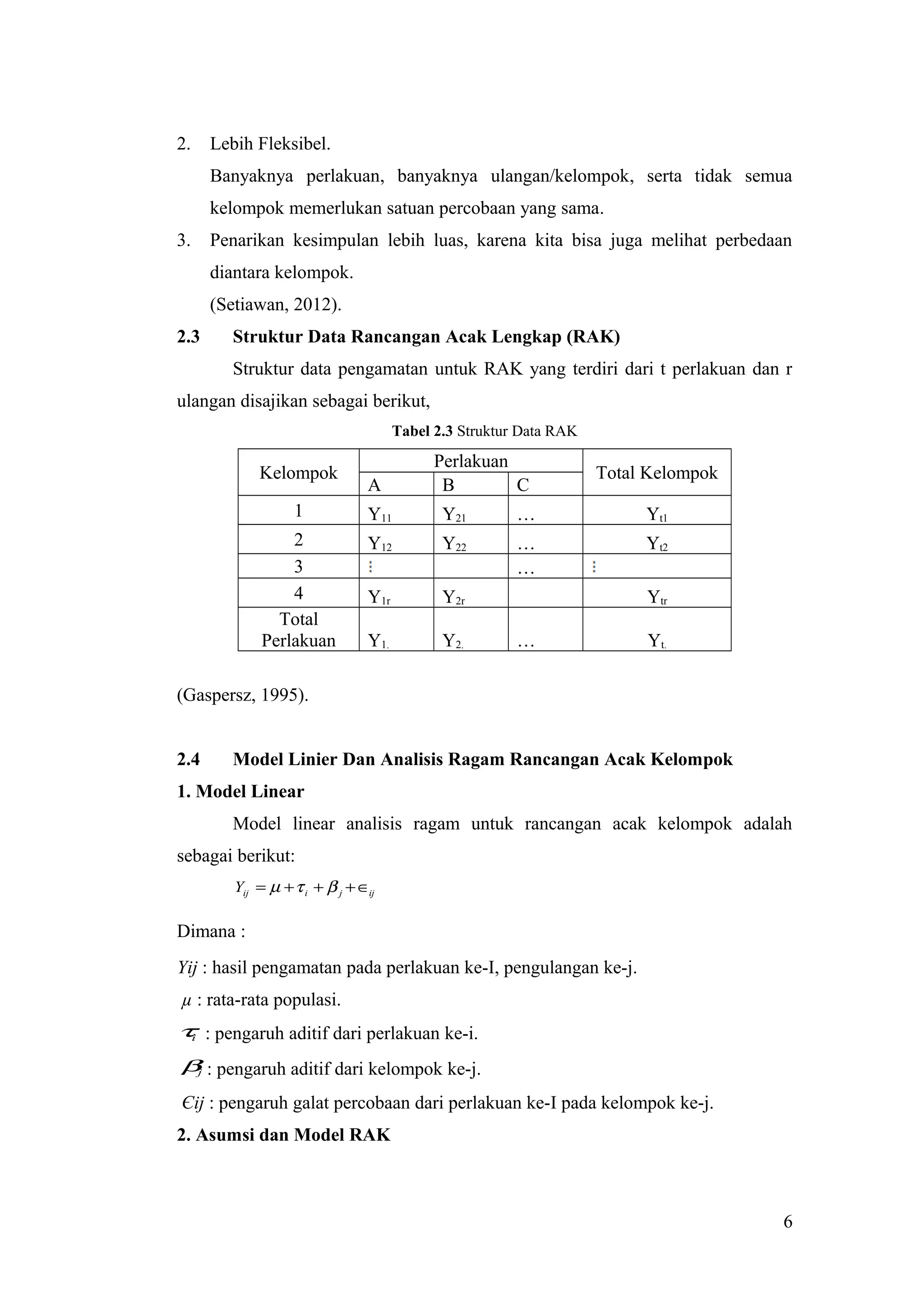 RANCANGAN ACAK KELOMPOK | DOC