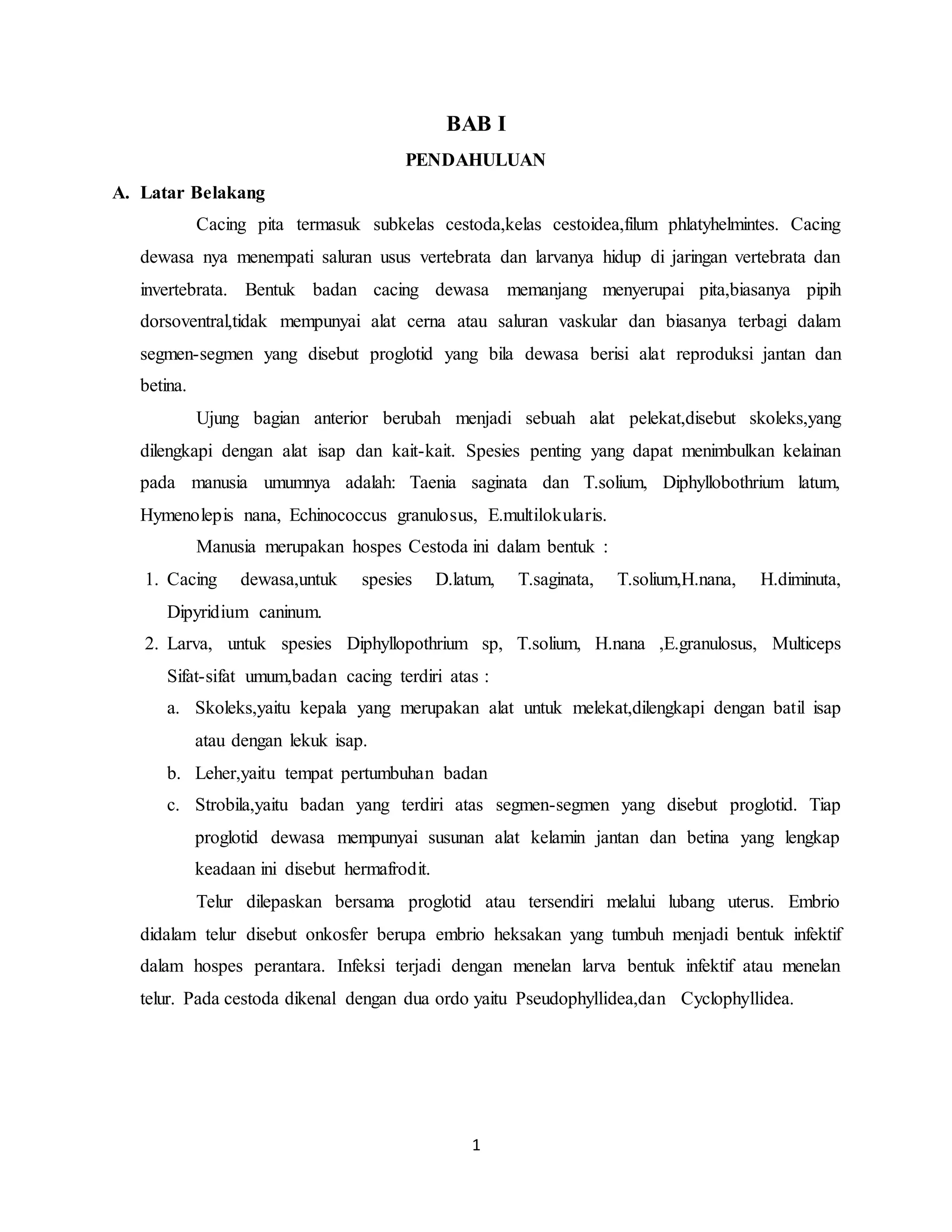 Maklah Echinococcus Granulosus | DOCX