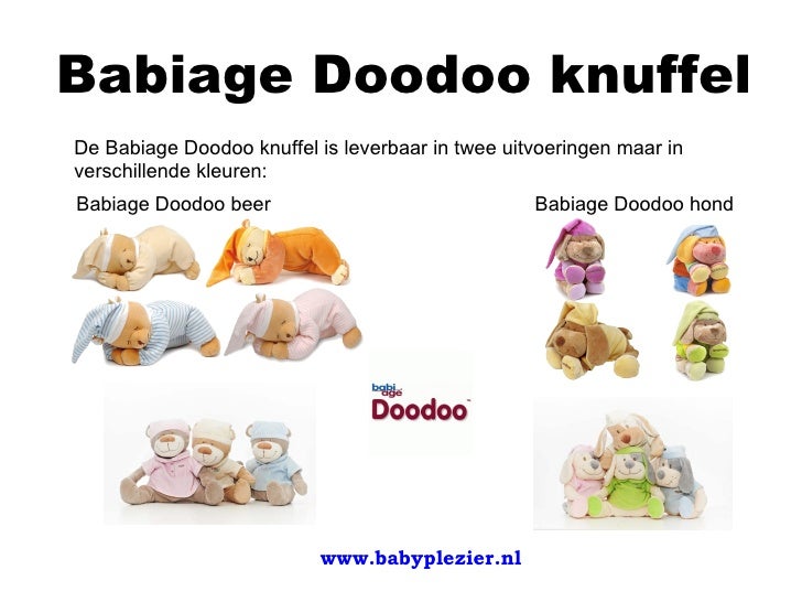 Babiage Doodoo knuffels