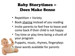 Programming for Babies at your Library | PPT
