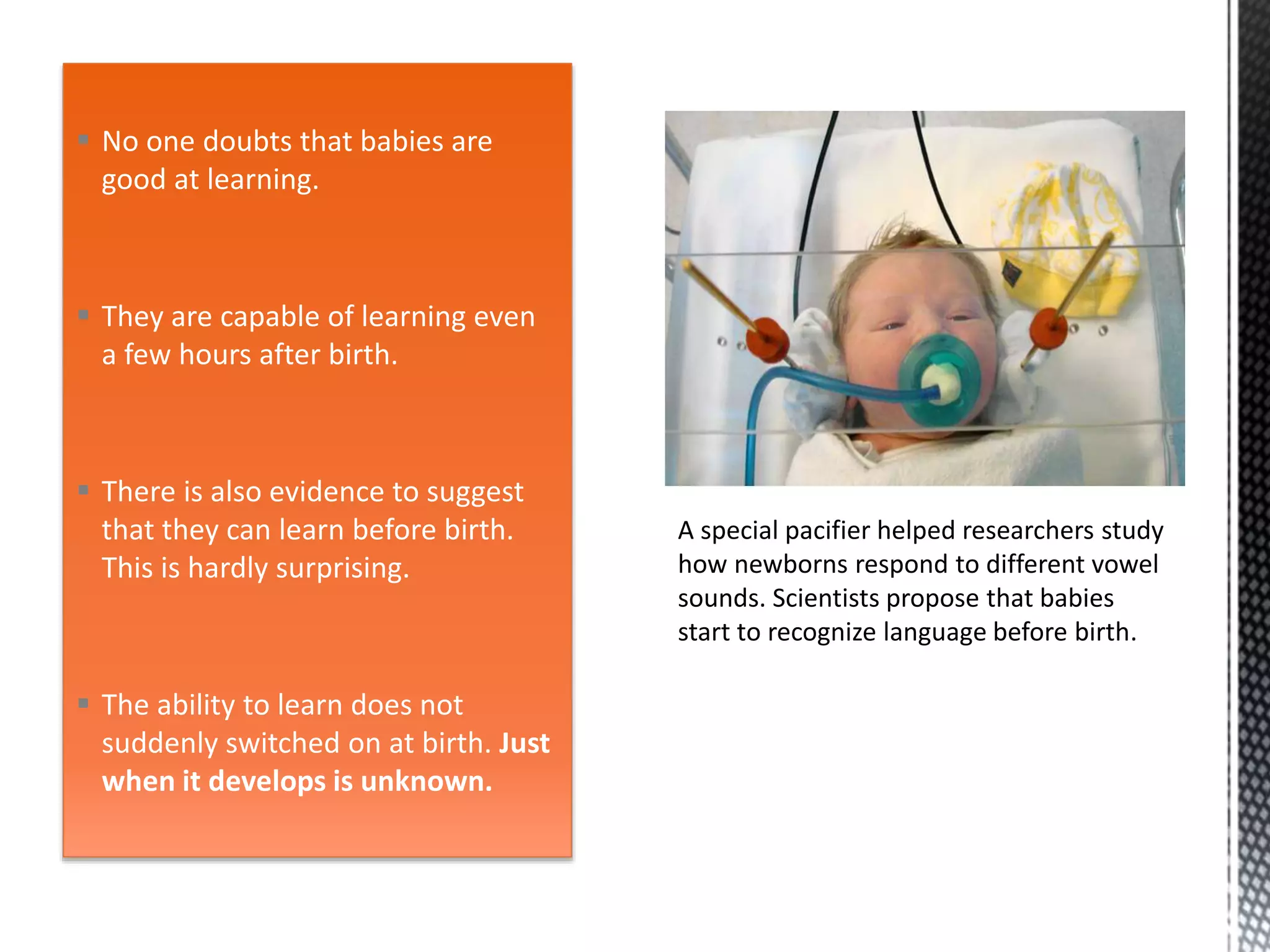 Babies, birth and language | PPT