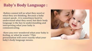 Babies’ body language . applied linguistics | PPTX