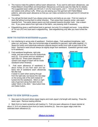 Babies sewing intructions | PDF | Women\'s Outerwear | Women\'s Clothing