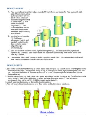 Babies sewing intructions | PDF | Women\'s Outerwear | Women\'s Clothing