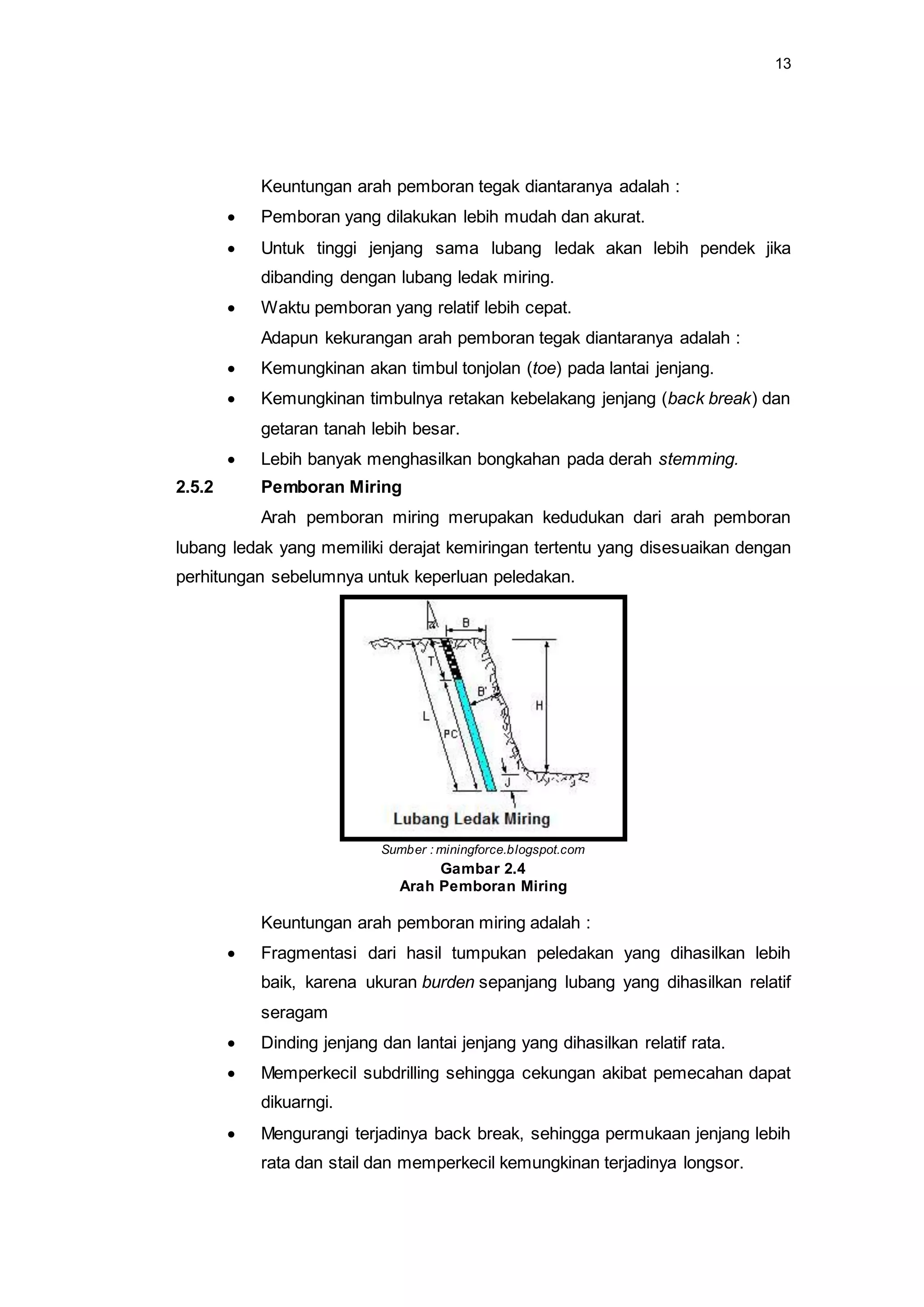 Bab II Pemboran Peledakan | DOCX