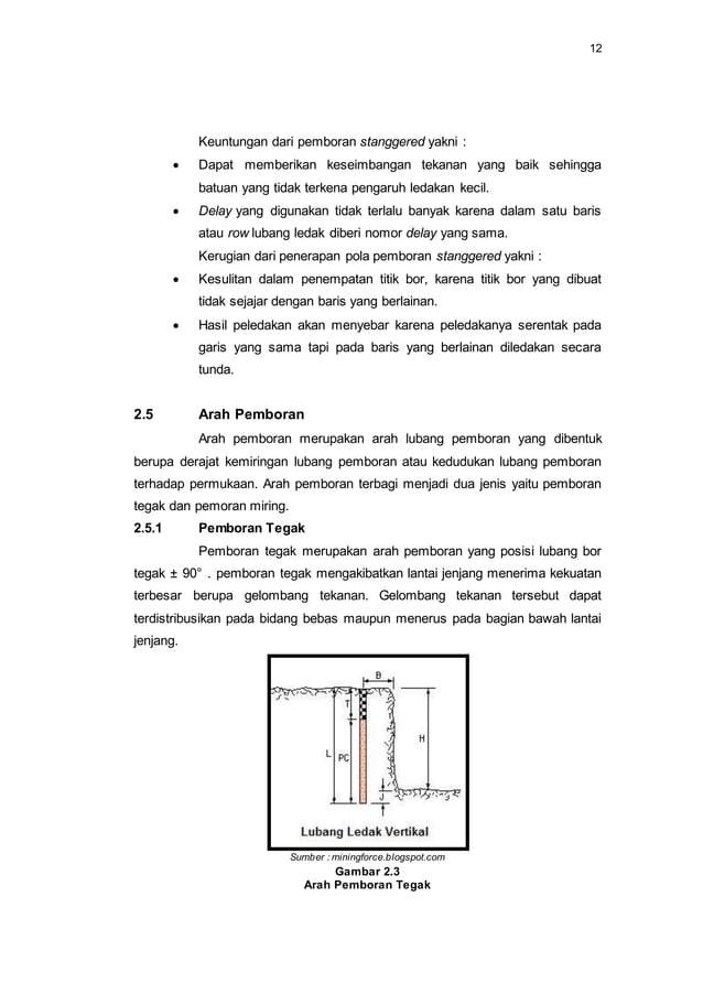 Bab II Pemboran Peledakan | DOCX