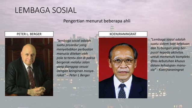 Institusi sosial - Sosiologi | PPTX