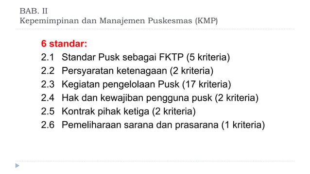 PPT KEPEMIMPINAN DAN MANAJEMEN PUSKESMAS (KMP) | PPT
