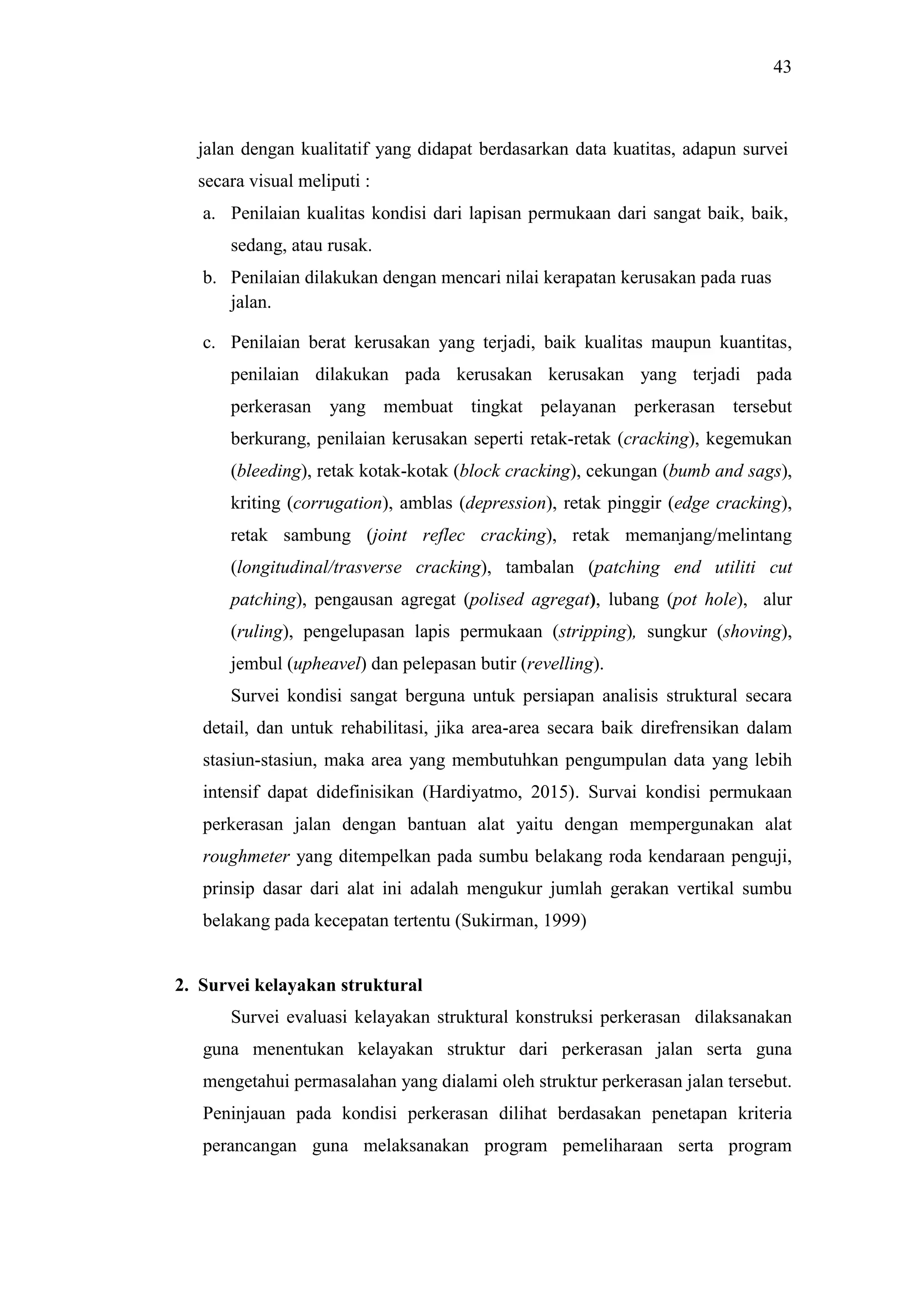 KLASIFIKASI JALAN berdasarkan fungsi, status, dan kelasnya | PDF