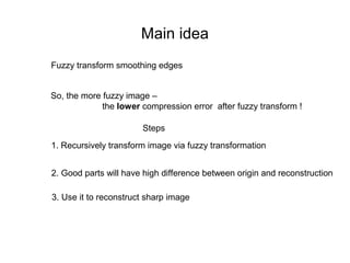 Andrii Babii - Application of fuzzy transform to image fusion | PPT