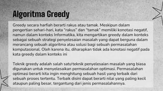 Bab II - Strategi Algorima & Pemrograman (Algoritma Greedy).pdf