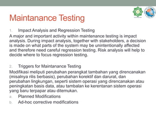 Chapter 2 Testing Throughout the Software Life Cycle | PPTX | Operating ...