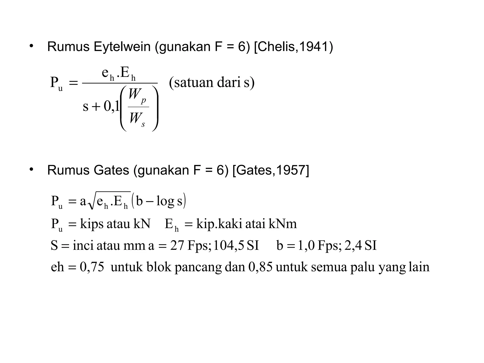 Bab ii a Kapasitas Dukung Tiang Tunggal | PPT