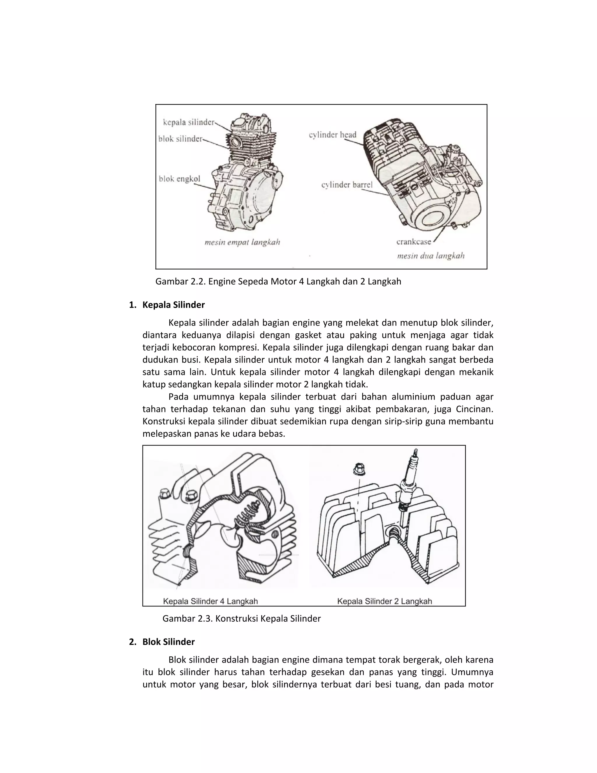 Bab ii engine sepeda motor | PDF