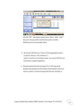 instal ubuntu lewat flashdisk | DOCX