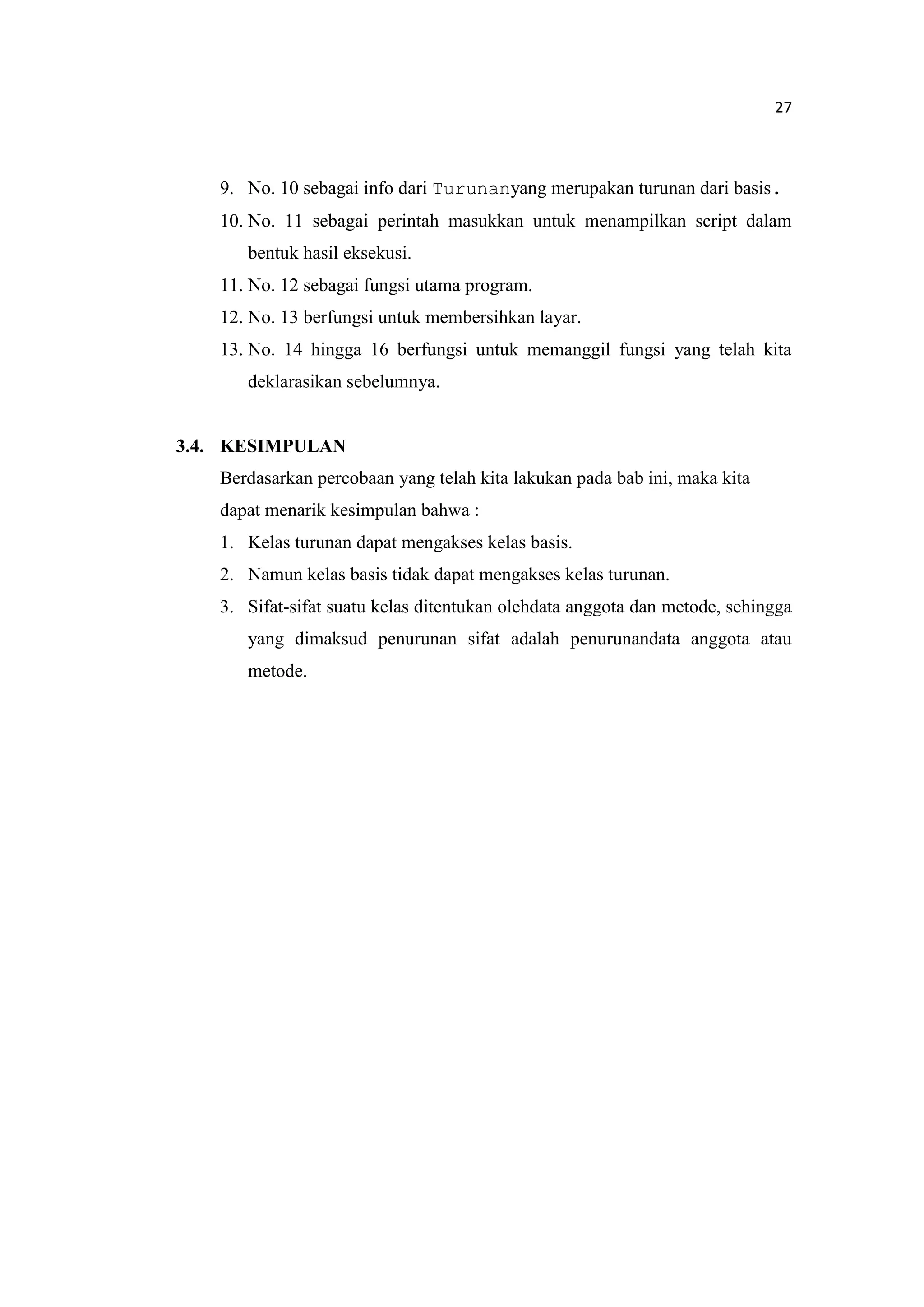 BAB 3 PBO C++ Pewarisan | PDF