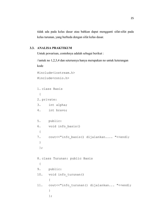 BAB 3 PBO C++ Pewarisan | PDF