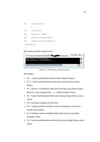BAB 3 PBO C++ Pewarisan | PDF