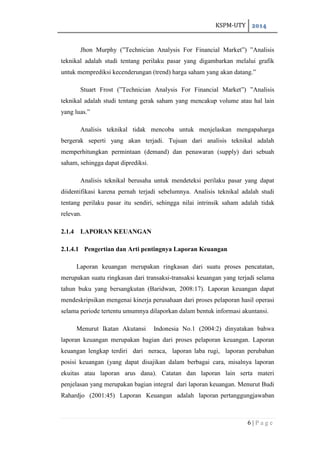 ANALISIS FUNDAMENTAL, TEKNIKAL DAN KASUS ULTJ | DOCX